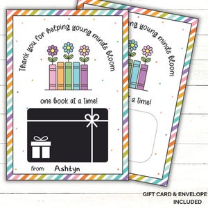 School Librarian Day Gift Card Holder | Media Specialist Gift | Reading ...