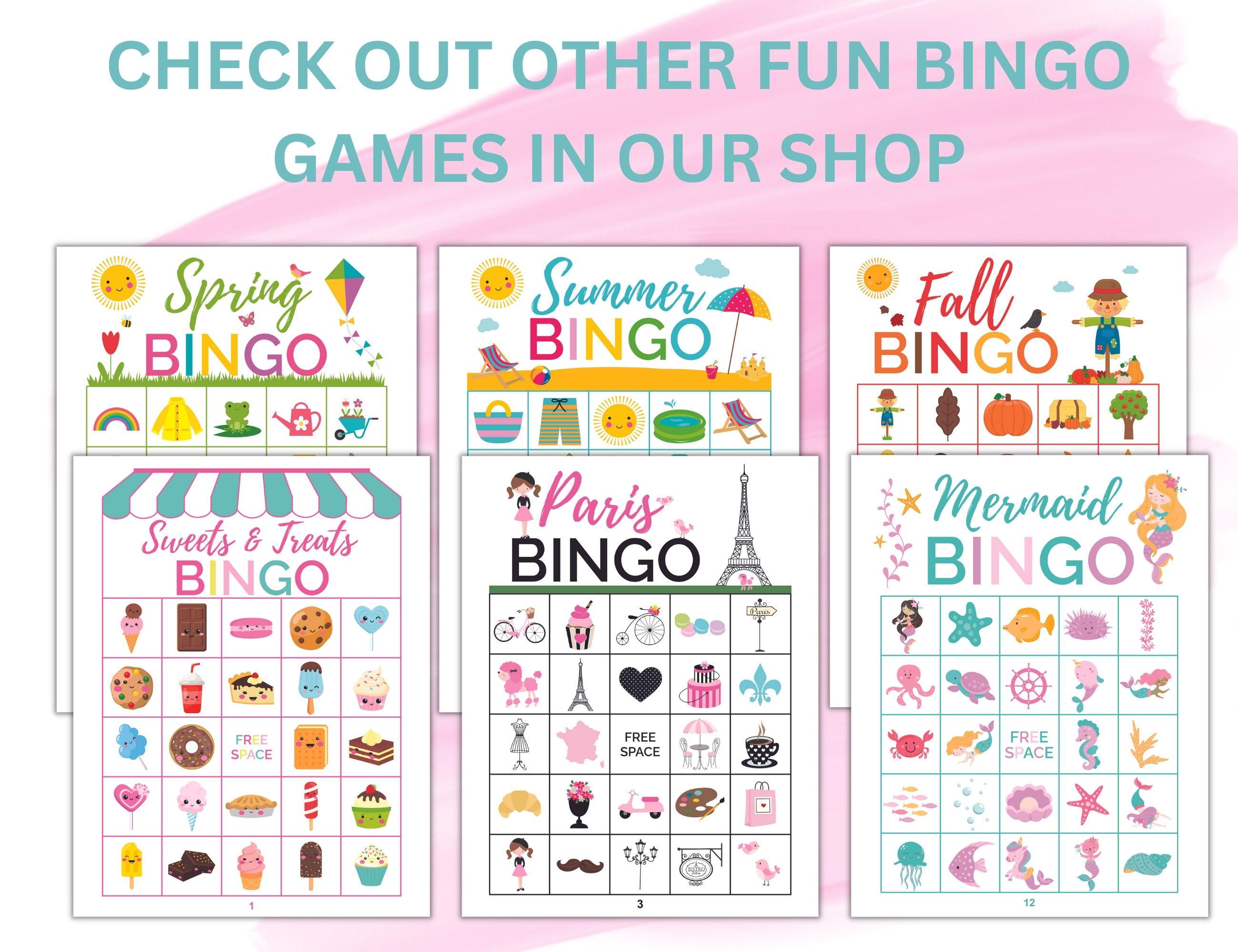 30 Printable Gingerbread Themed Bingo Cards | Gingerbread Party Games ...