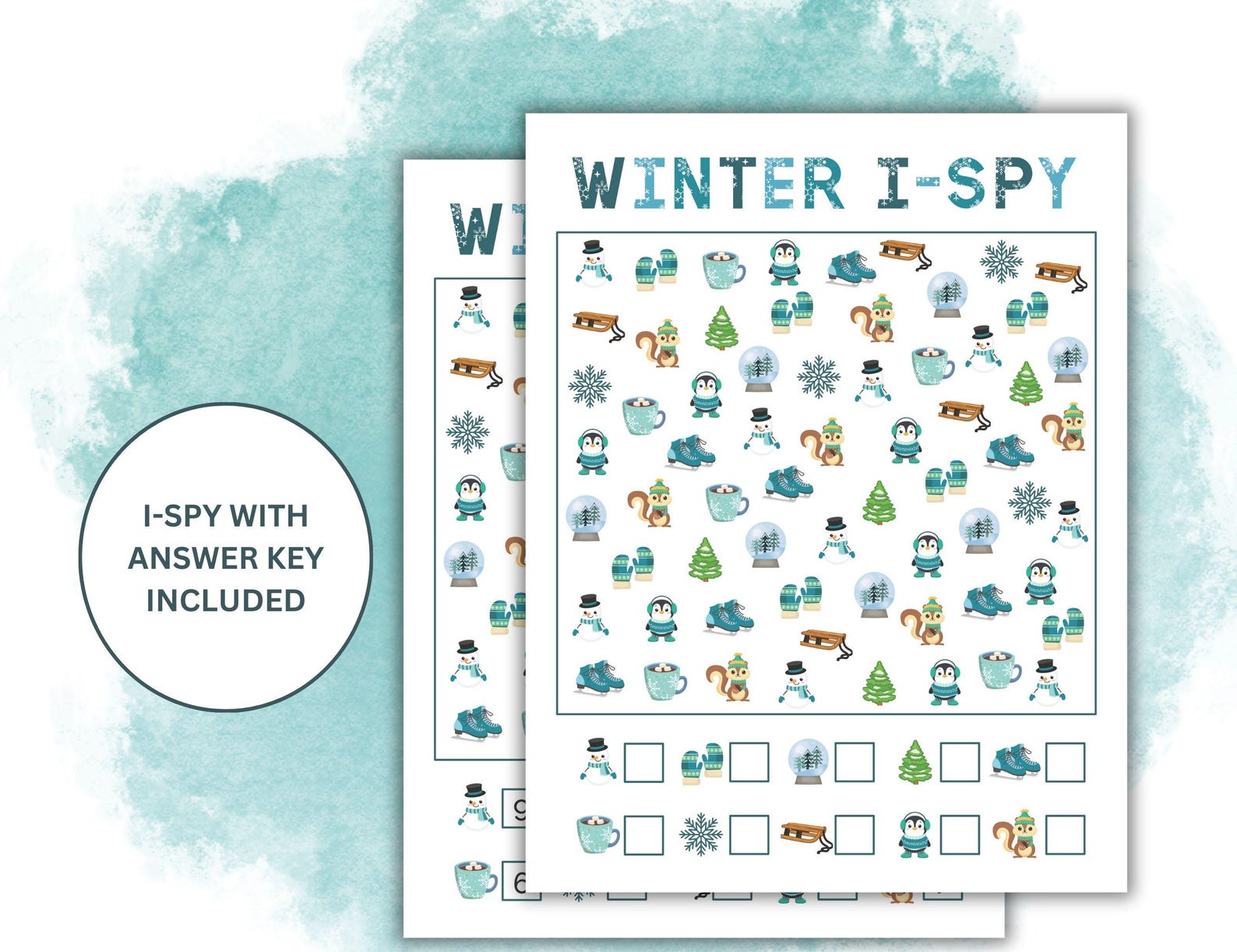 Printable Winter Party Games | Winter Kids Activity Pack | Winter ...