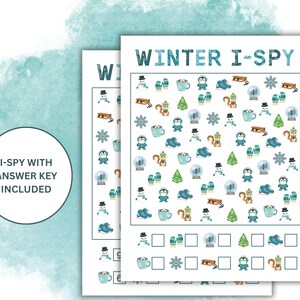 Printable Winter Party Games | Winter Kids Activity Pack | Winter ...