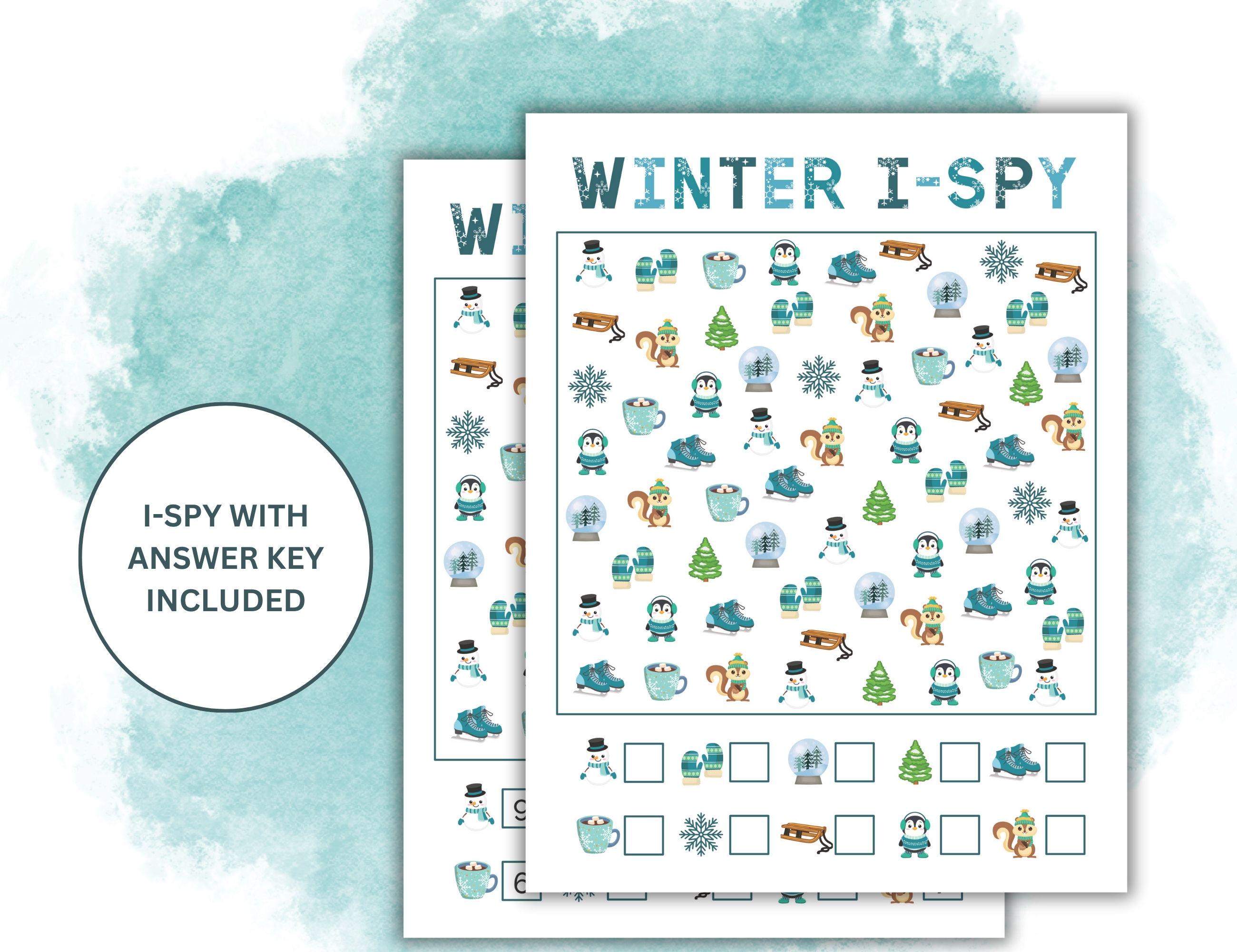 Printable Winter Party Games | Winter Kids Activity Pack | Winter ...