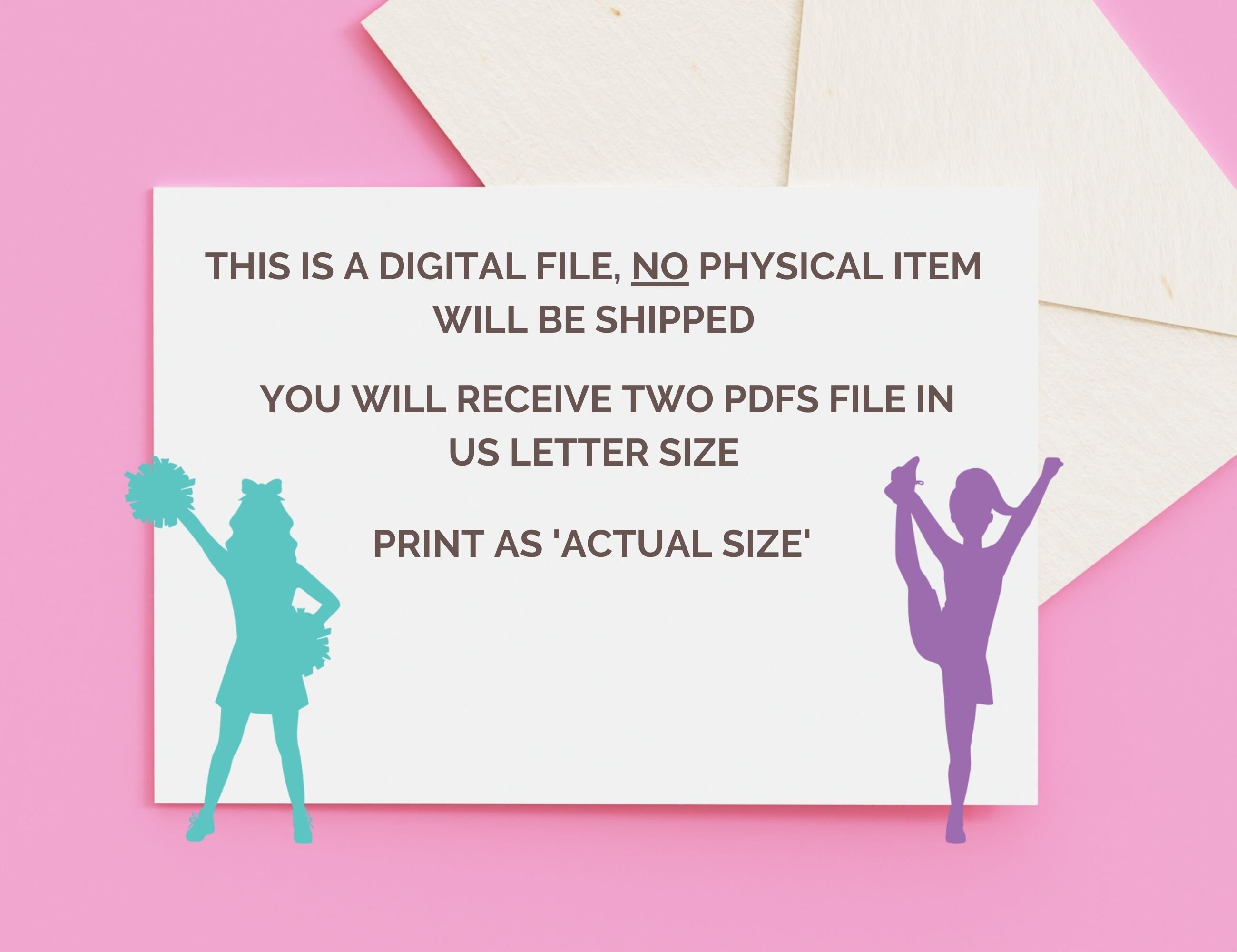 Printable Cheer Survival Kit | Cheer Competition Gift Idea| Cheerleader ...