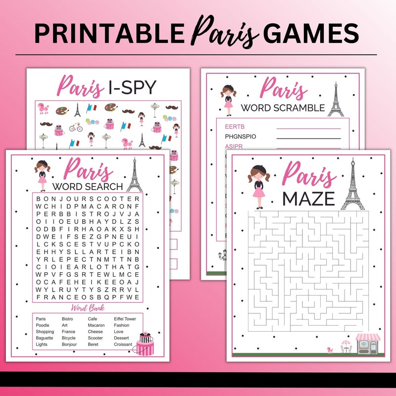 Word Paris Prints - Etsy