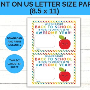 Welcome Back to School Gift Card Holder Back to School Teacher Gift ...