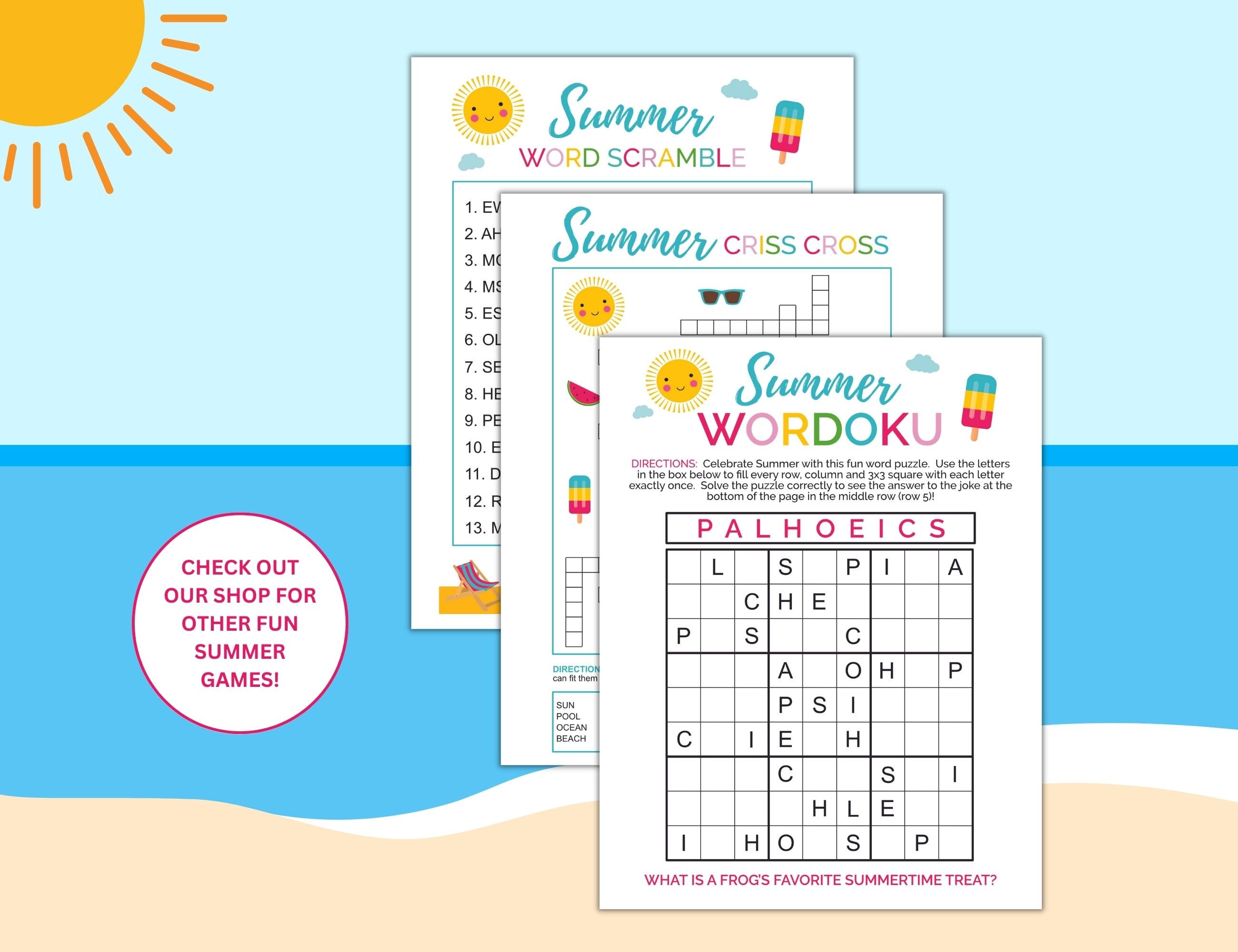 Summer Printable Word Search Game | Summer Activities | Summer Word ...