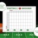 Football Squares Printable Game Board | 50 Square Football Pool | 50 ...