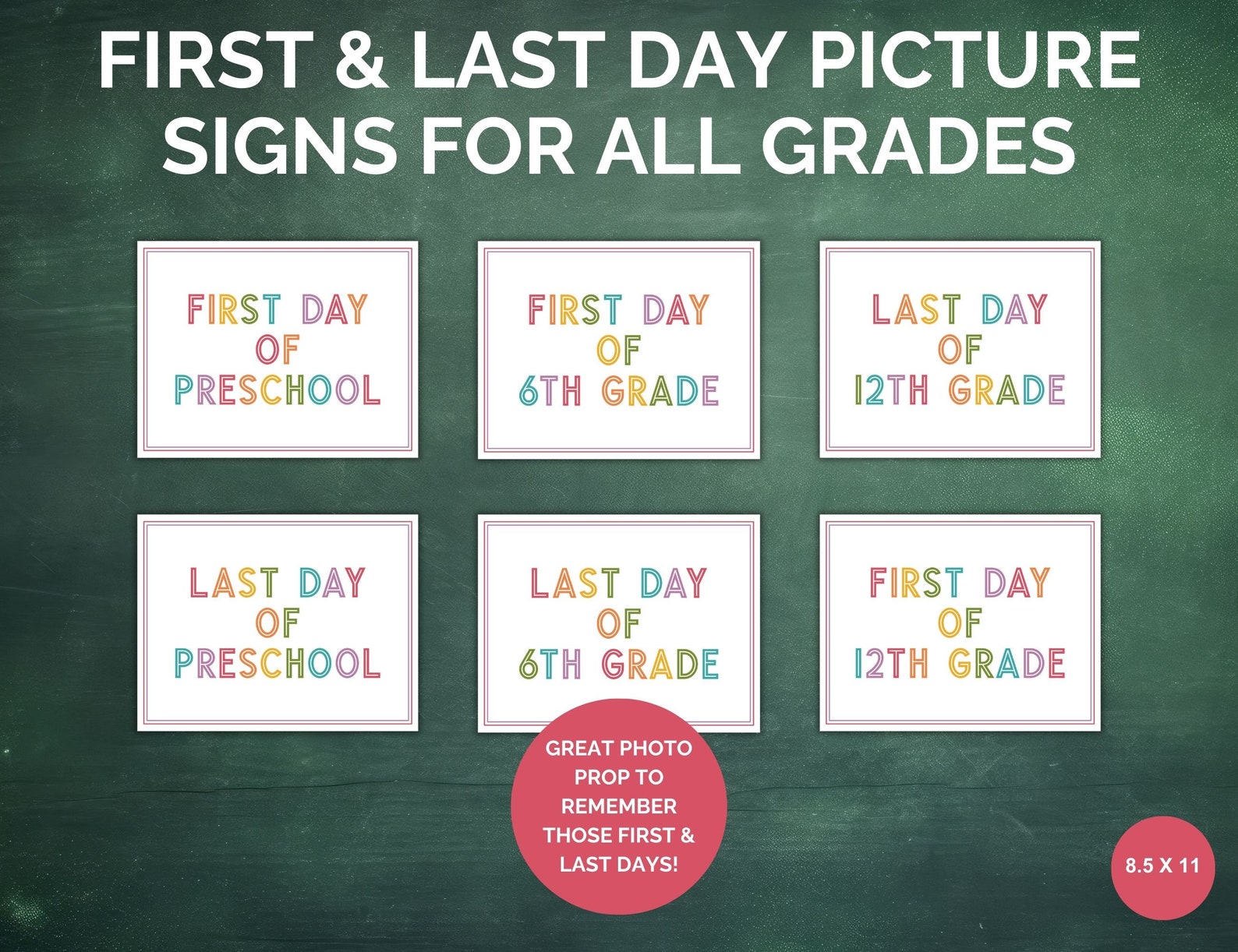 School Memory Box Kit Printable | Kids School Keepsake Journal | Back ...