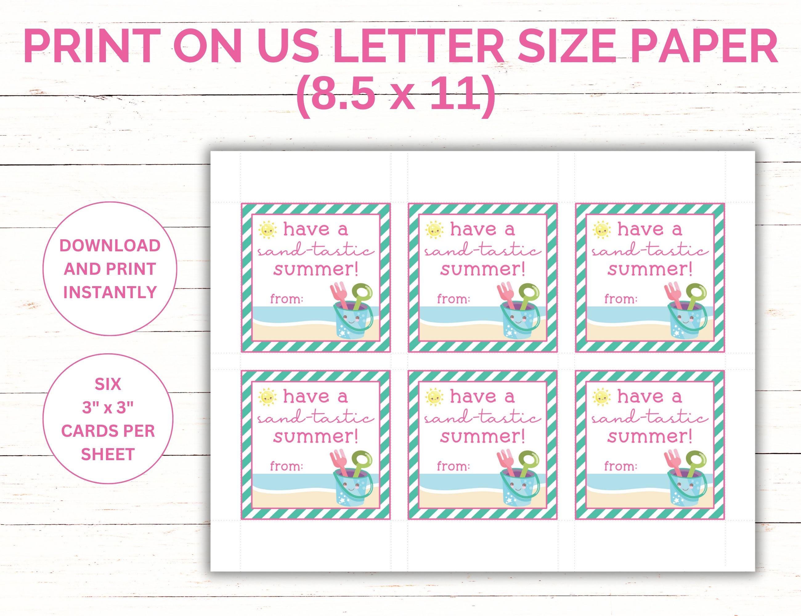 Have a Sand-tastic Summer Gift Tag | End of School Year Gifts for ...