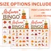 30 Printable Autumn Bingo Cards | Fall Bingo for Kids | Fall Classroom ...