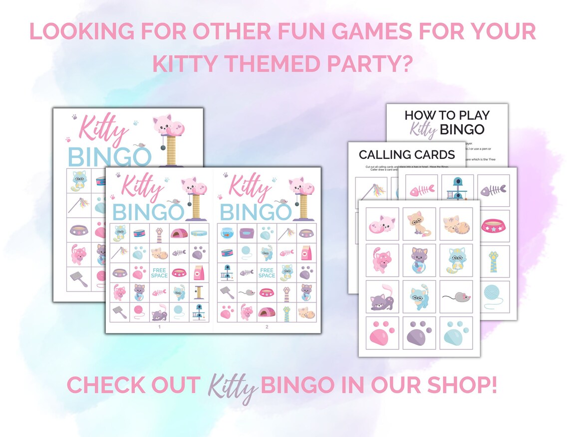 What is Your Kitty Name Printable Game | Kitty Cat Party Games | Cat ...