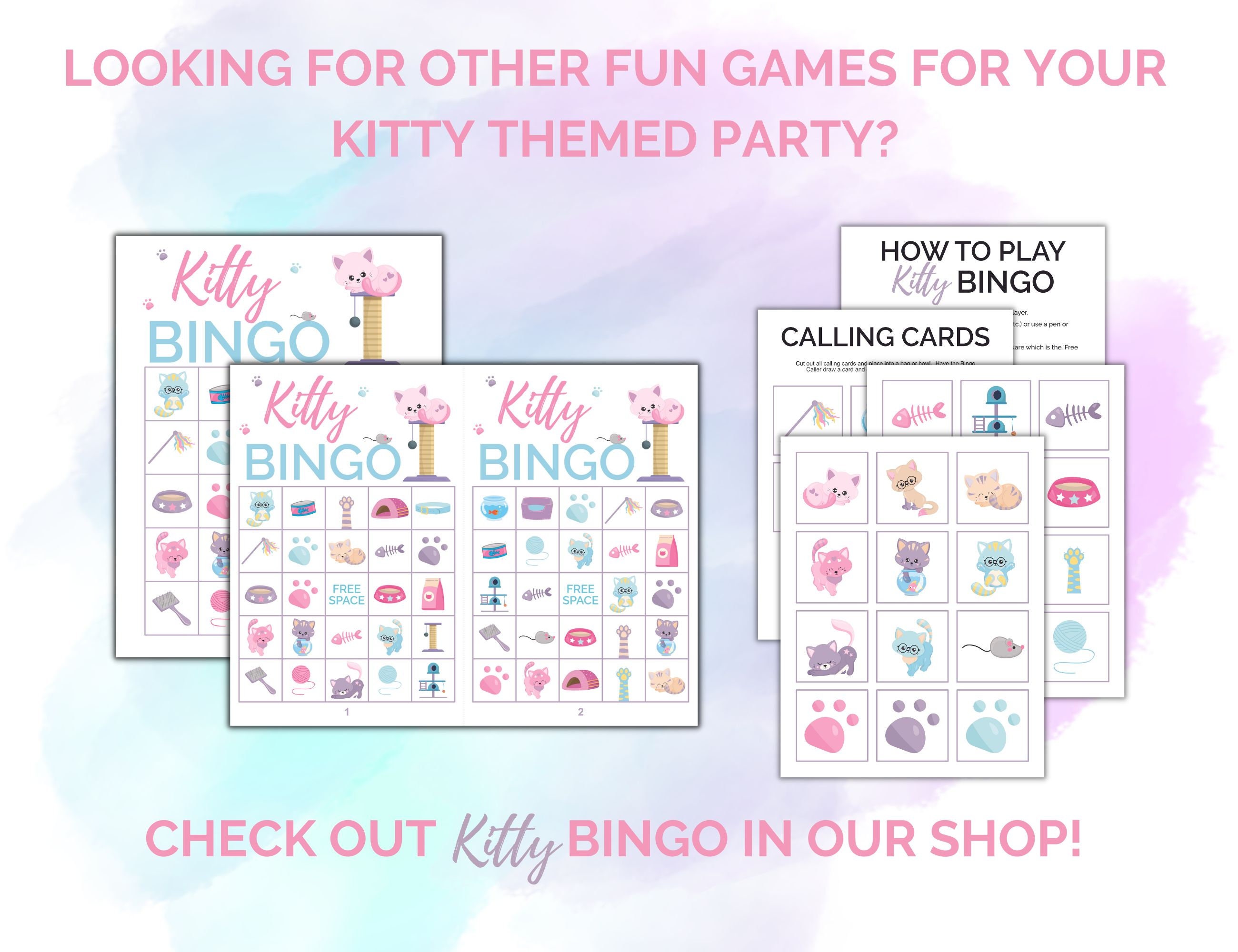 What is Your Kitty Name Printable Game | Kitty Cat Party Games | Cat ...