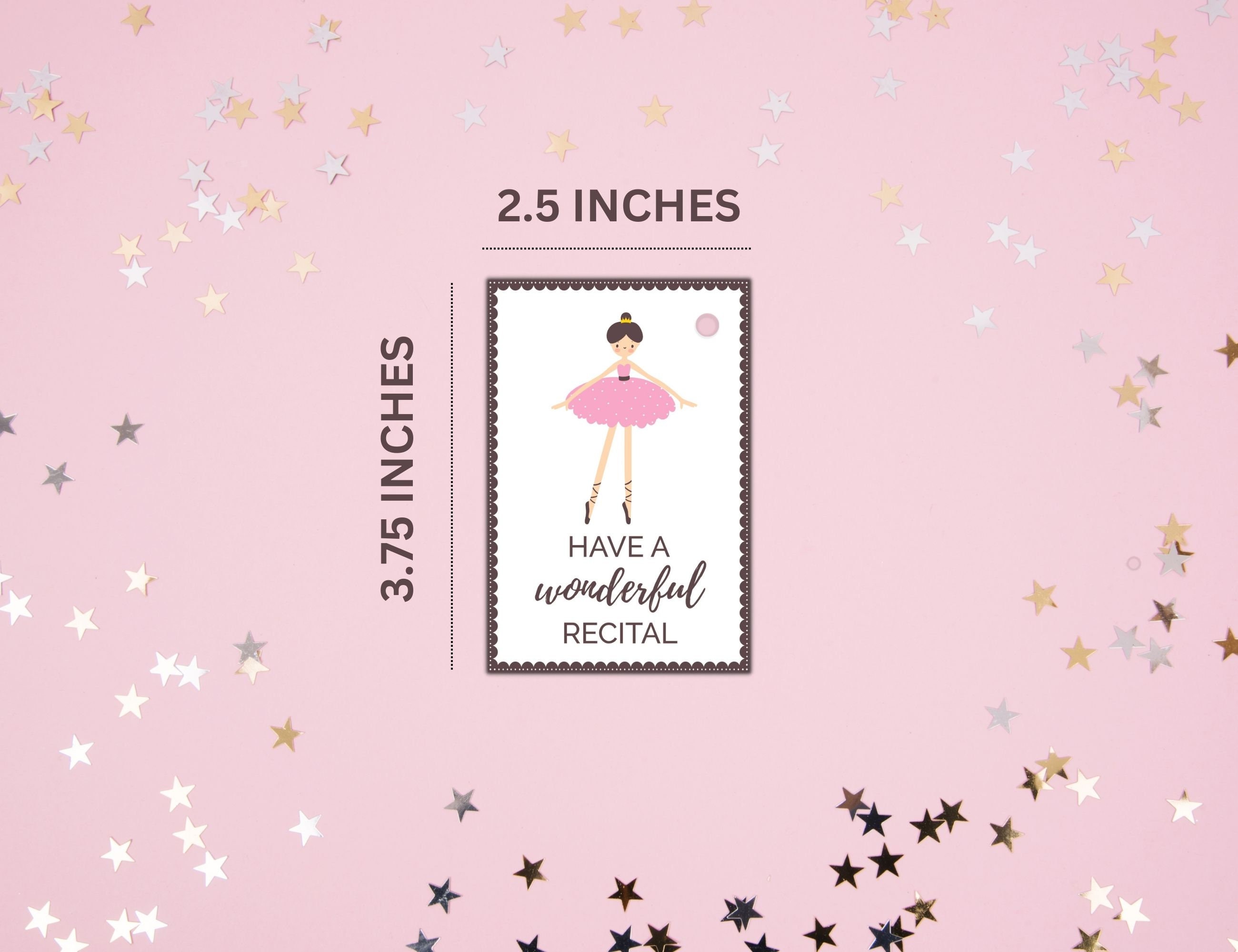 Printable Dance Recital Gift Tag Dance Tag Ballet Tag Dancer Gift Dance ...