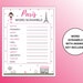 Printable Paris Games | Paris Activity Set | Paris Party Games | Paris ...