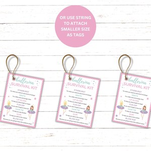 Printable Ballerina Survival Kit | Dance Recital Gift Idea| Ballerina ...