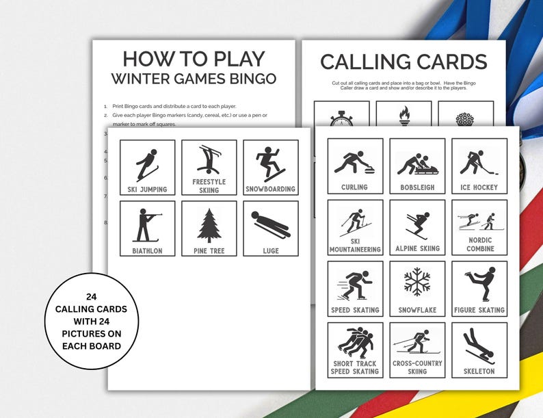 30 Printable 2026 Winter Games Bingo Cards, International Sports Watch ...