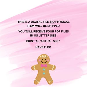 30 Printable Gingerbread Themed Bingo Cards | Gingerbread Party Games ...