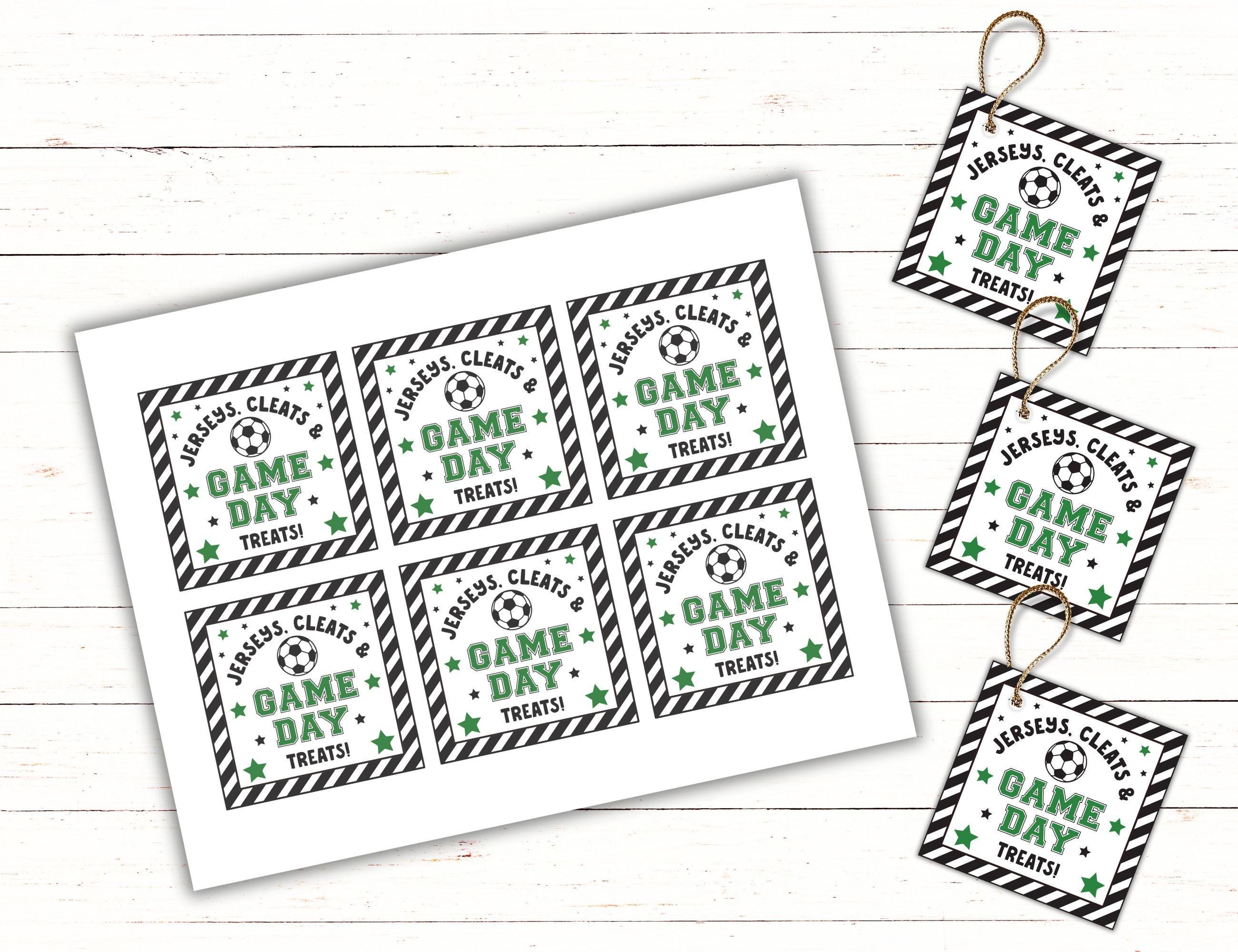 Soccer Game Day Treat Tags | Soccer Snack Bag Tags | Soccer Goodie Bags ...