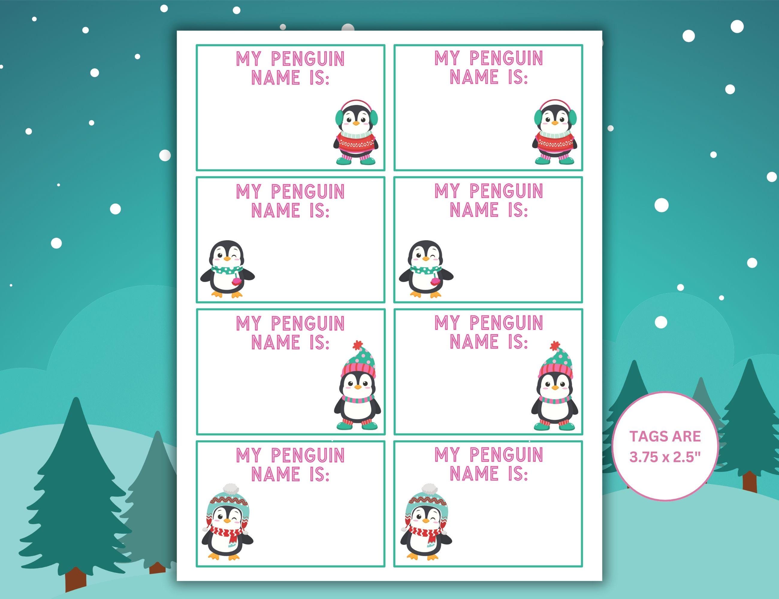 What's Your Penguin Name Printable Game | Penguin Themed Party Game ...