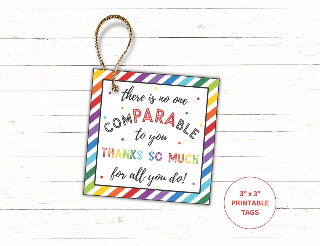 Para Appreciation Gift Tags| Paraprofessional Gifts | Special Education ...