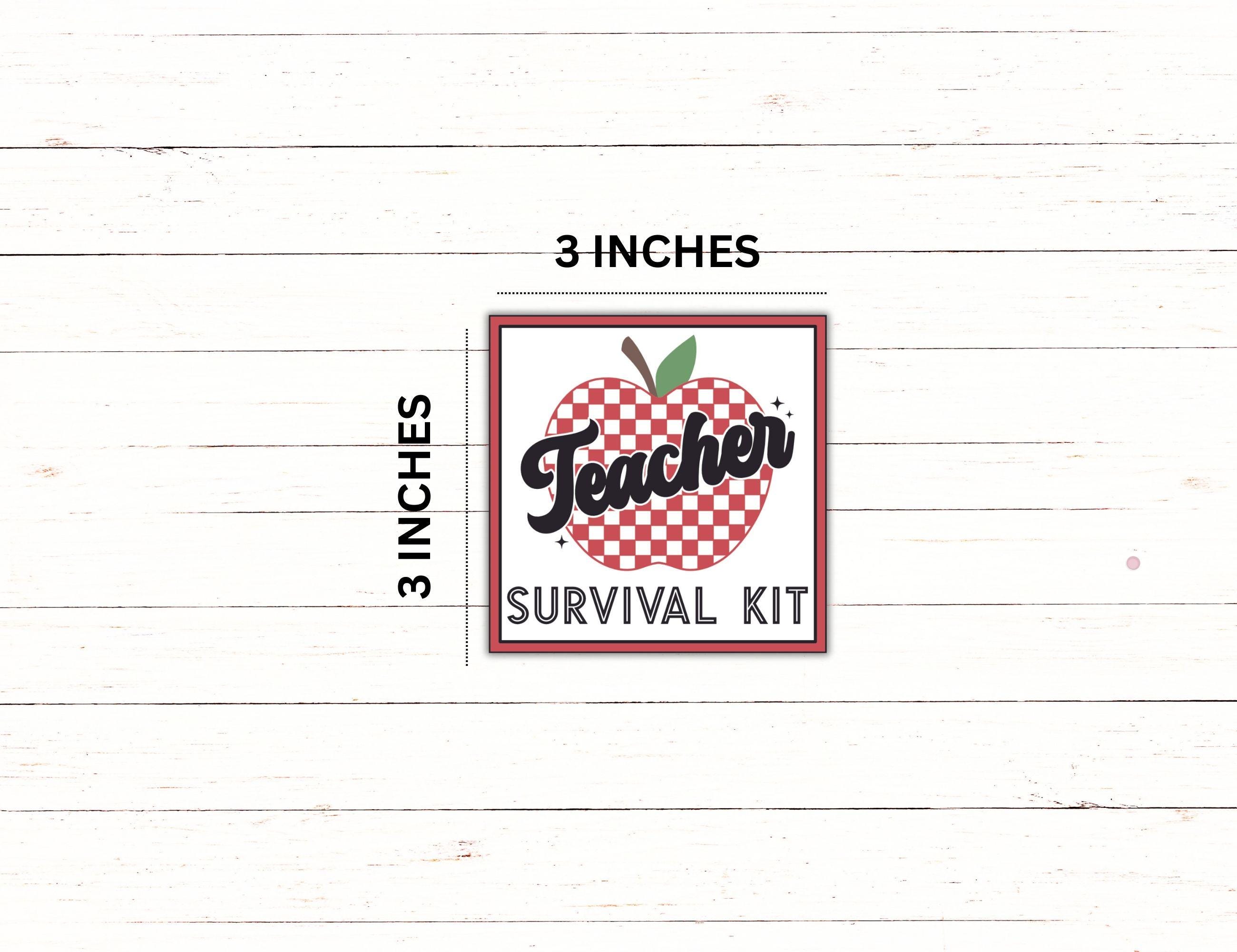 Teacher Survival Kit Gift Tags Back to School Teacher Gift First Day ...