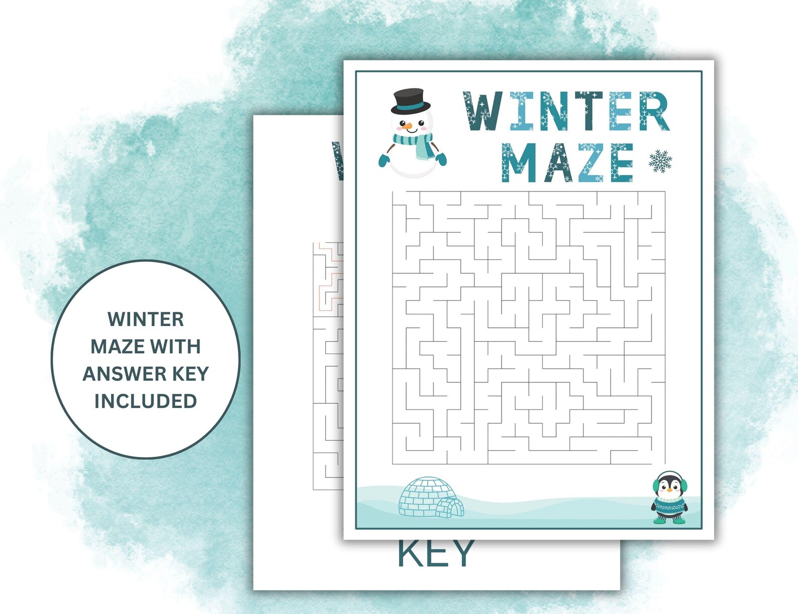 Printable Winter Party Games | Winter Kids Activity Pack | Winter ...