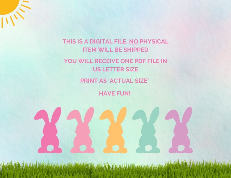 Printable Bunny Tails Guessing Game Sign and Cards | Guess How Many ...
