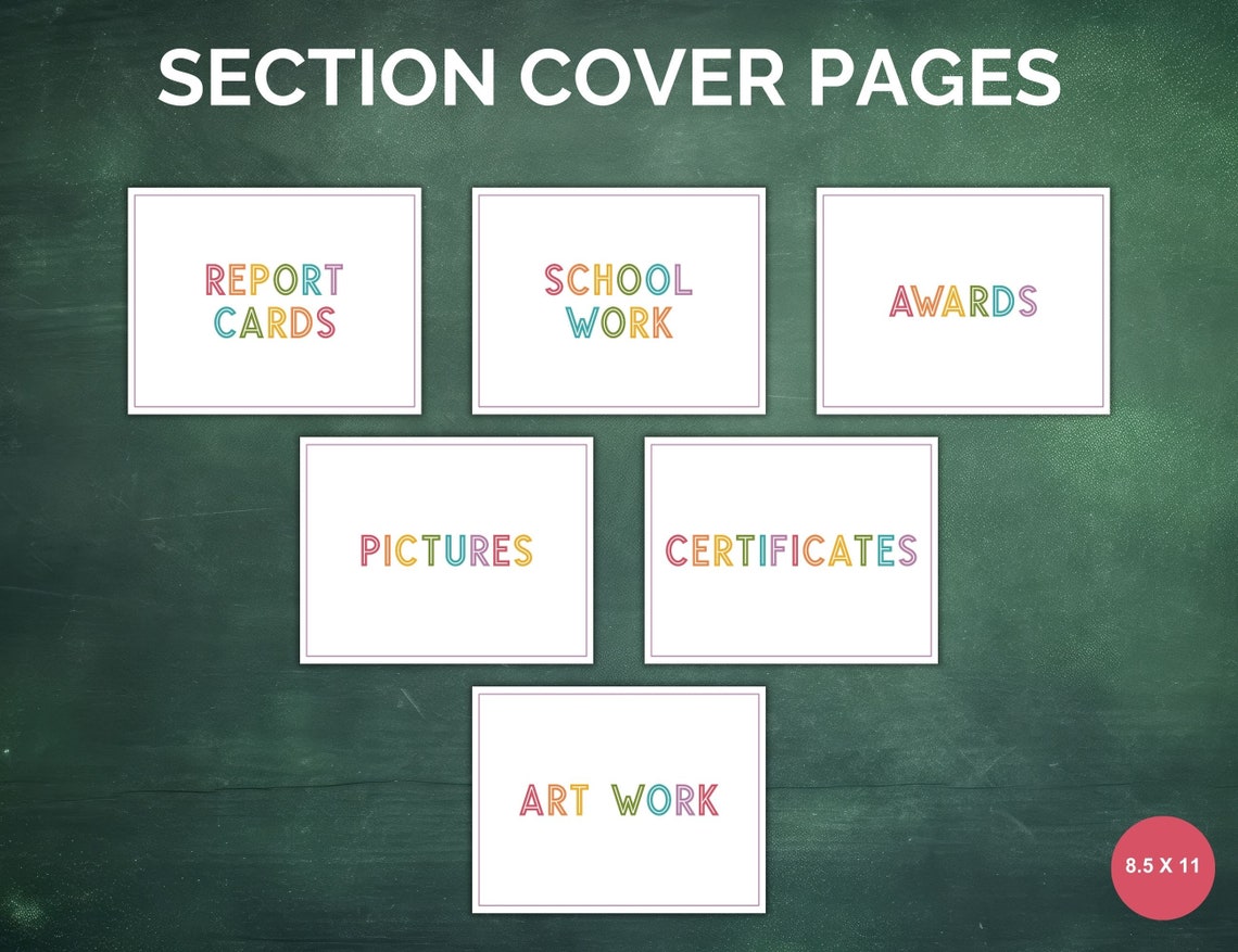 School Memory Box Kit Printable | Kids School Keepsake Journal | Back ...