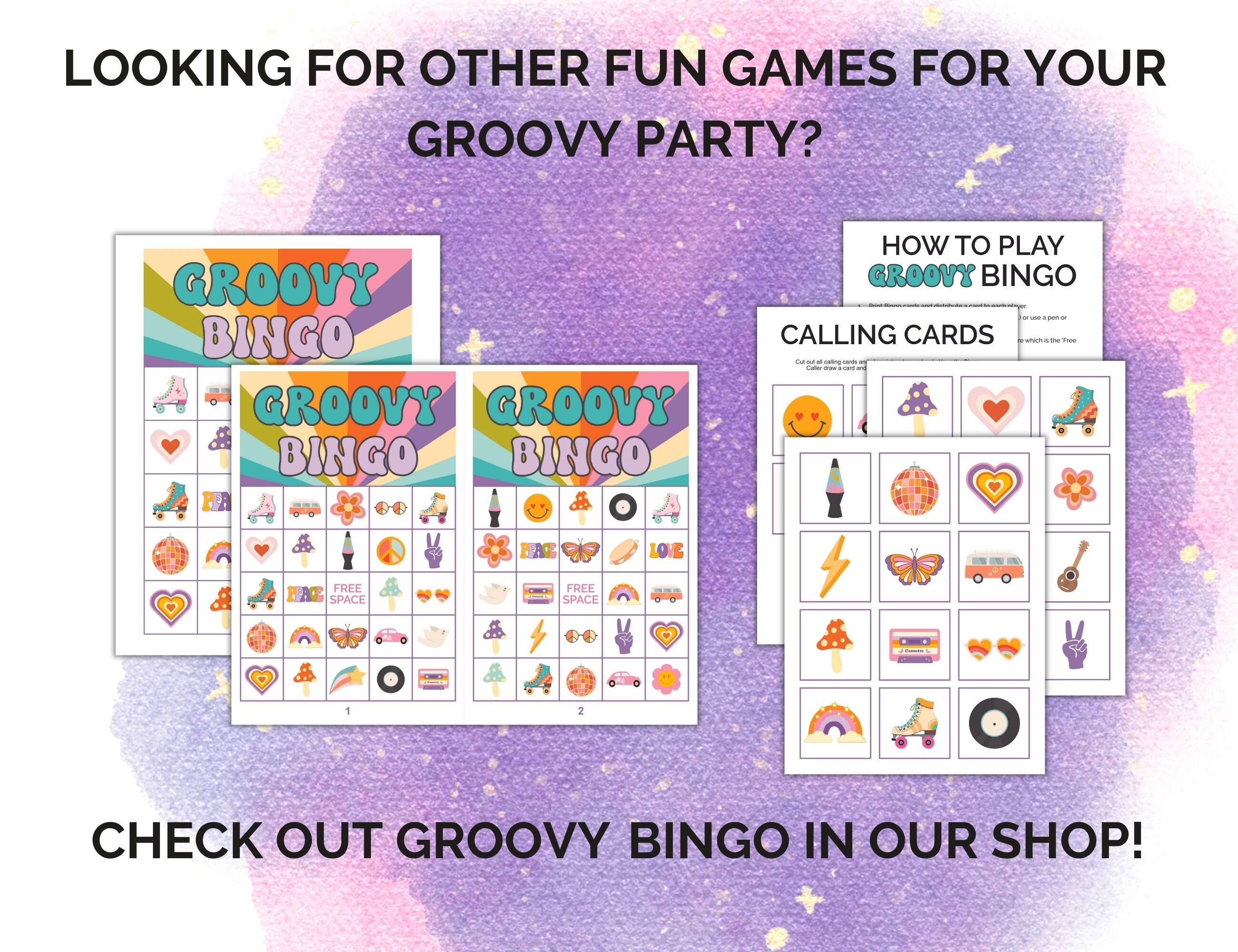 What is Your Groovy Name Printable Game Groovy Themed Party Game Groovy ...