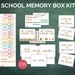 School Memory Box Kit Printable | Kids School Keepsake Journal | Back ...