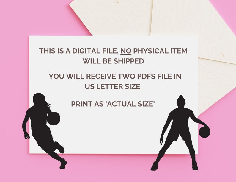 Printable Girls Basketball Survival Kit | Basketball Player Gift Idea ...