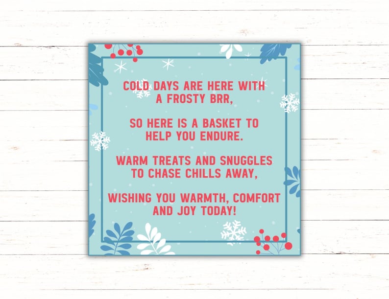 Brr Basket Gift Tag | Brr Box Printable | Brr Basket for Teachers ...
