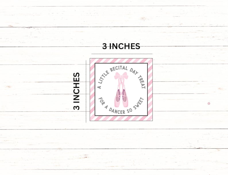 Printable Dance Recital Day Treat Tags | Ballerina Tags | Dance Recital ...