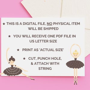 Printable A Little Treat for Your Dancing Feet Gift Tag | Ballet Gift ...