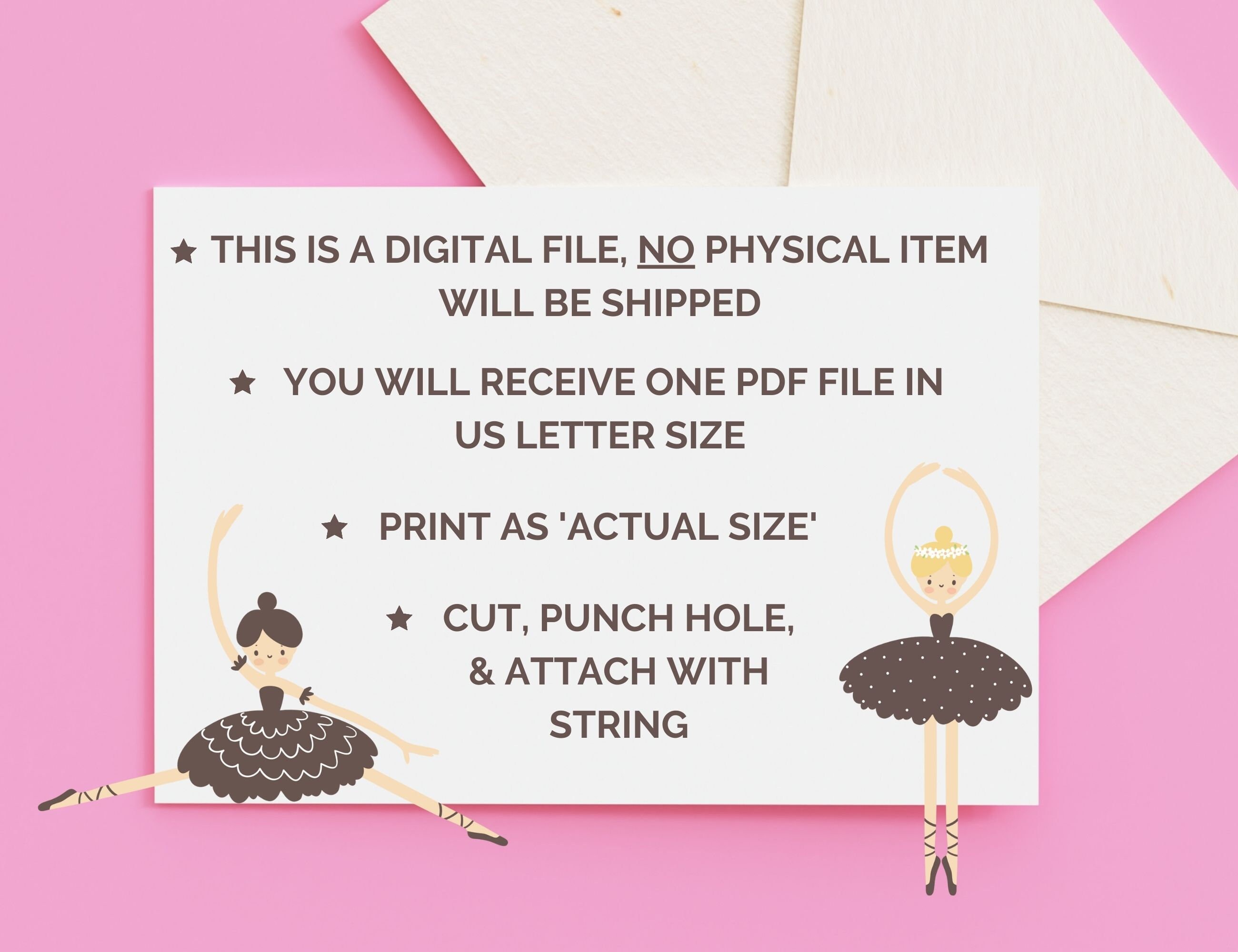Printable A Little Treat for Your Dancing Feet Gift Tag | Ballet Gift ...