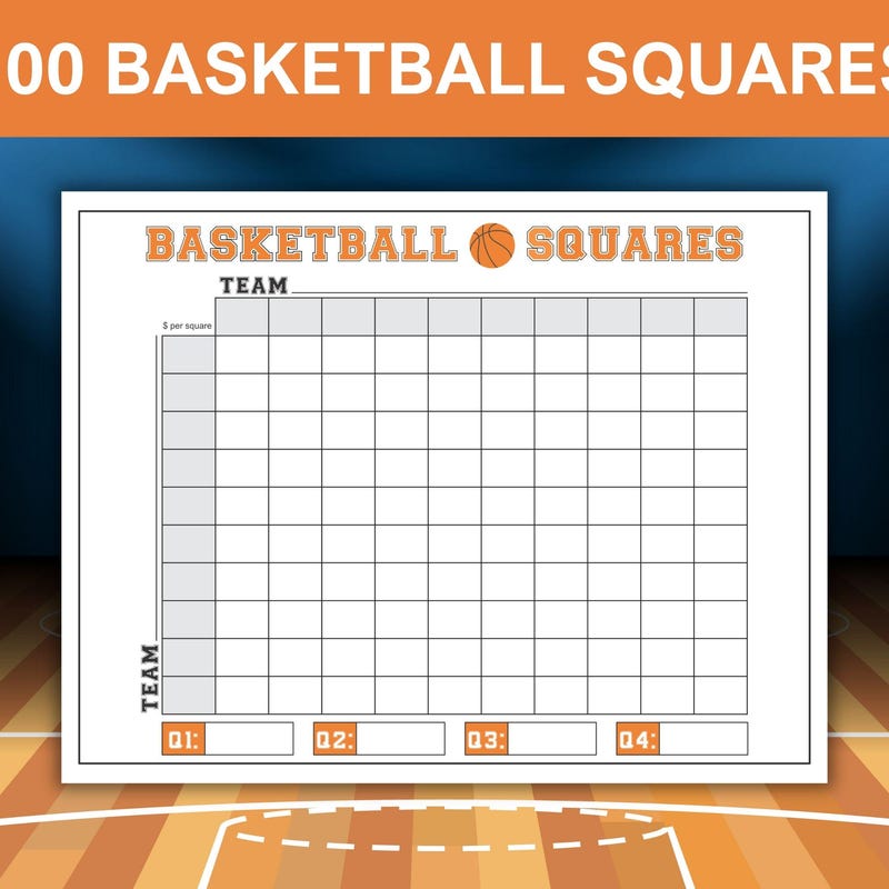 100 Square Raffle Board - Etsy Australia