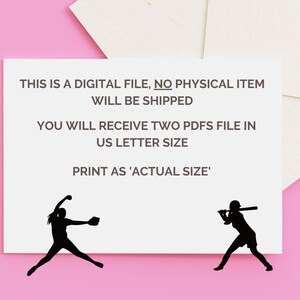 Printable Softball Survival Kit | Softball Player Gift Idea| Softball ...
