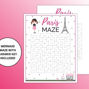 Printable Paris Games | Paris Activity Set | Paris Party Games | Paris ...