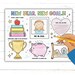 Kids New Year 2026 Goals Coloring Page, Children's New Years Worksheets ...