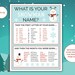 What's Your Snowman Name Printable Name Generator Game With Name Tags ...
