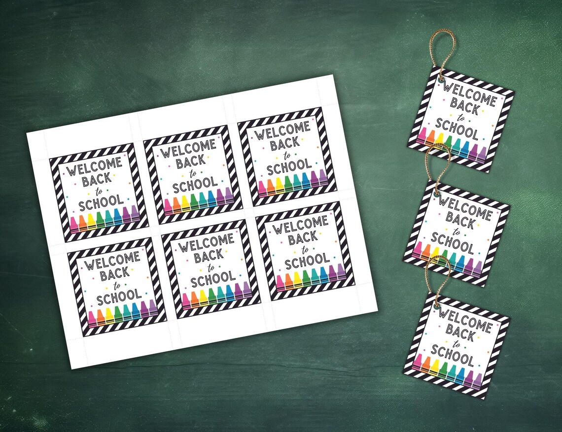 Welcome Back to School Gift Tags Back to School Teacher Gift Back to ...