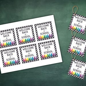 Welcome Back to School Gift Tags Back to School Teacher Gift Back to ...