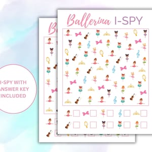 Printable Ballerina Games | Ballerina Activity Set | Ballerina Party ...