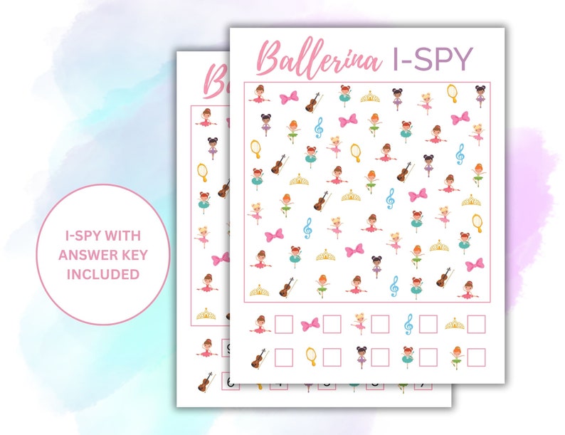 Printable Ballerina Games | Ballerina Activity Set | Ballerina Party ...