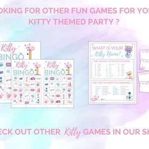 Kitty Candy Dice Printable Game | Kitty Cat Themed Party Game | Cat ...