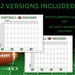 Football Squares Printable Game Board | 50 Square Football Pool | 50 ...