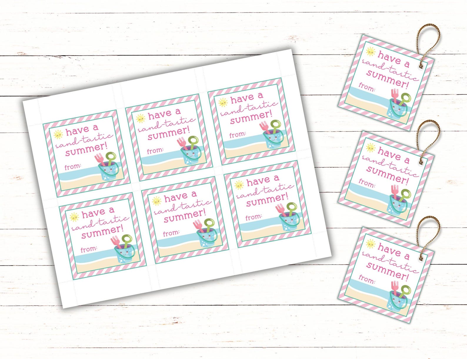 Have a Sand-tastic Summer Gift Tag | End of School Year Gifts for ...