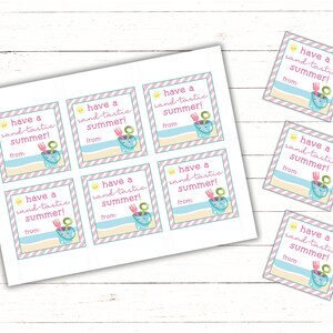 Have a Sand-tastic Summer Gift Tag | End of School Year Gifts for ...