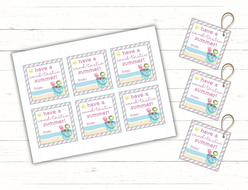 Have a Sand-tastic Summer Gift Tag | End of School Year Gifts for ...
