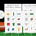 30 Printable Football Themed Bingo Cards | Football Watch Party Game ...