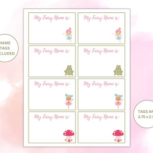 What is Your Fairy Name Printable Game | Fairy Themed Party Game ...